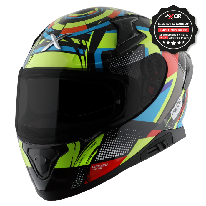 Axor Apex Full Face Helmet - Vivid Graphic – BigMoto